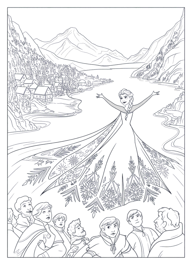 54 Elsa Coloring Pages - Free Printable PDF Collection