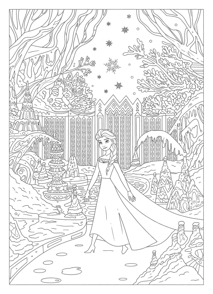 54 Elsa Coloring Pages - Free Printable PDF Collection