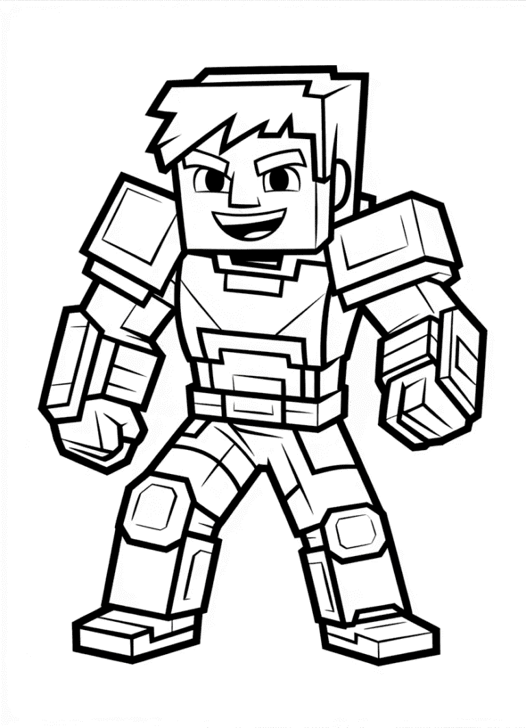 54 Minecraft Coloring Pages - Free Printable PDF Collection
