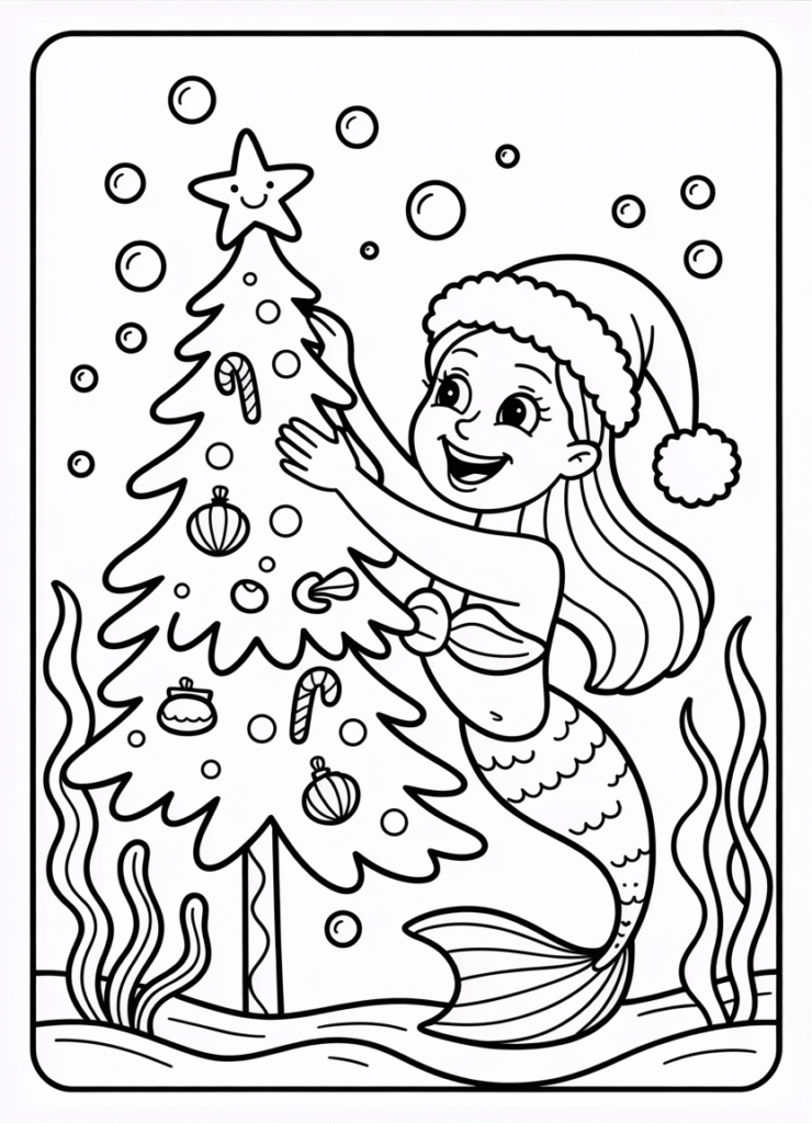 62 Mermaid Coloring Pages - Free Printable PDF Collection