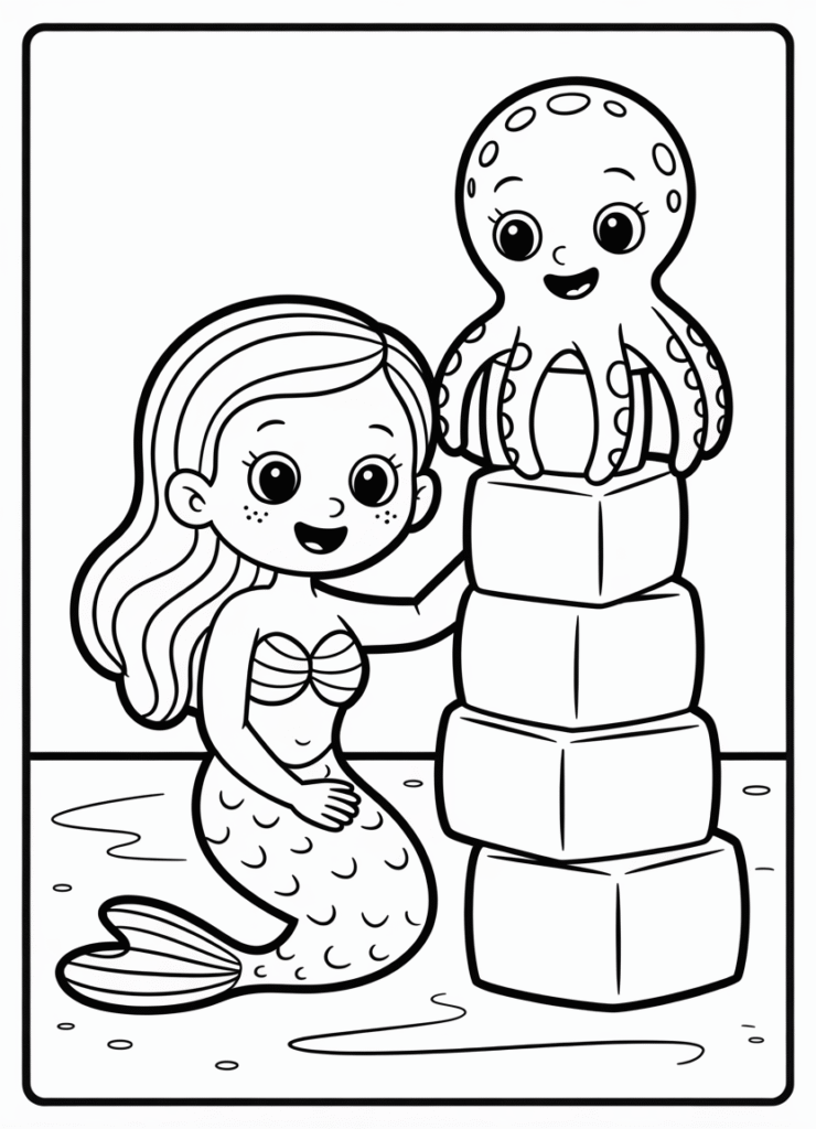 62 Mermaid Coloring Pages - Free Printable PDF Collection