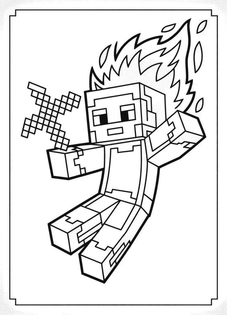 54 Minecraft Coloring Pages - Free Printable PDF Collection
