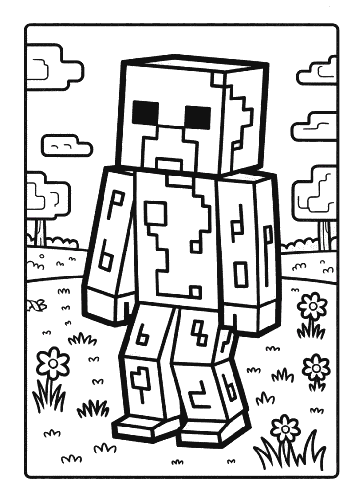 54 Minecraft Coloring Pages - Free Printable PDF Collection