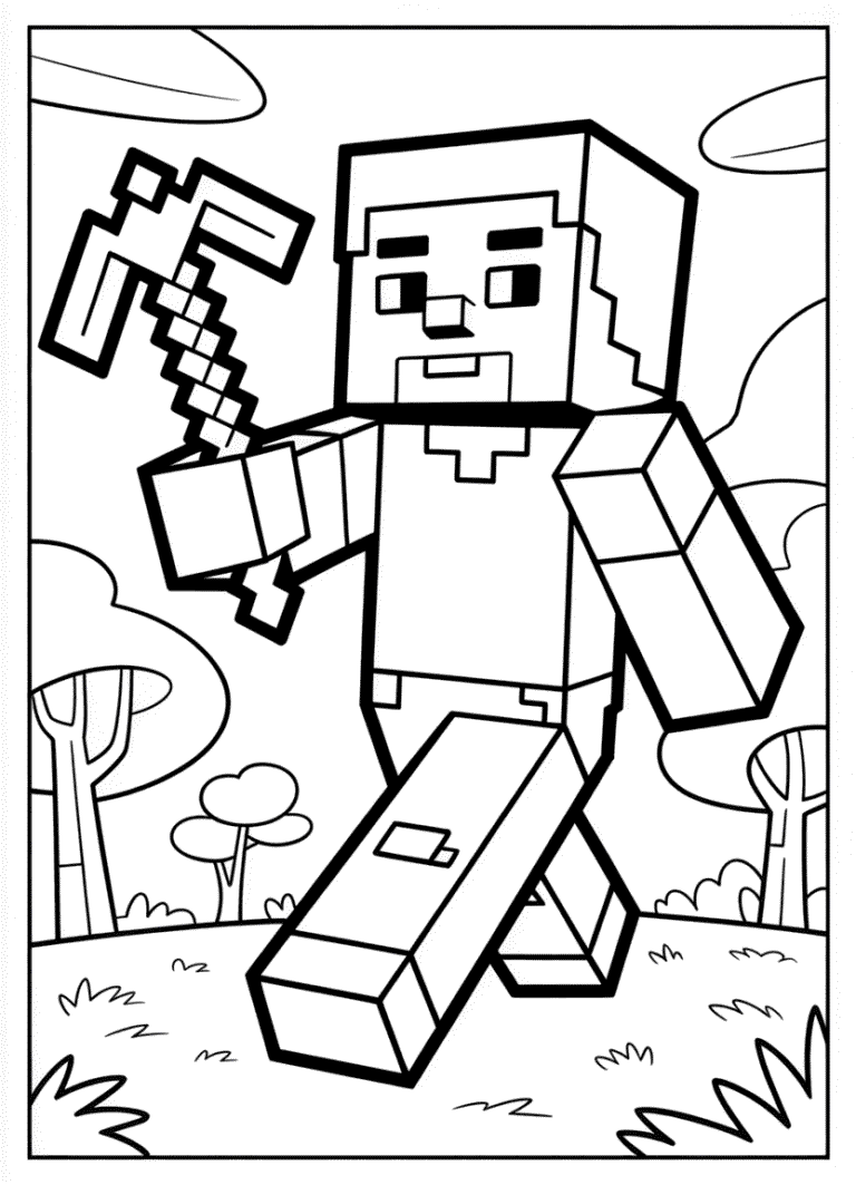 54 Minecraft Coloring Pages - Free Printable PDF Collection