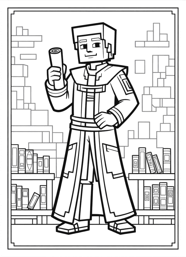 54 Minecraft Coloring Pages - Free Printable PDF Collection