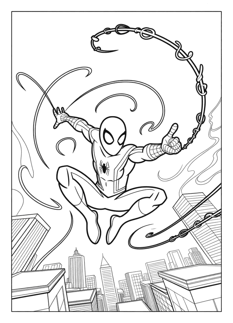 45 Spider-Man Coloring Pages - Free Printable PDF Collection