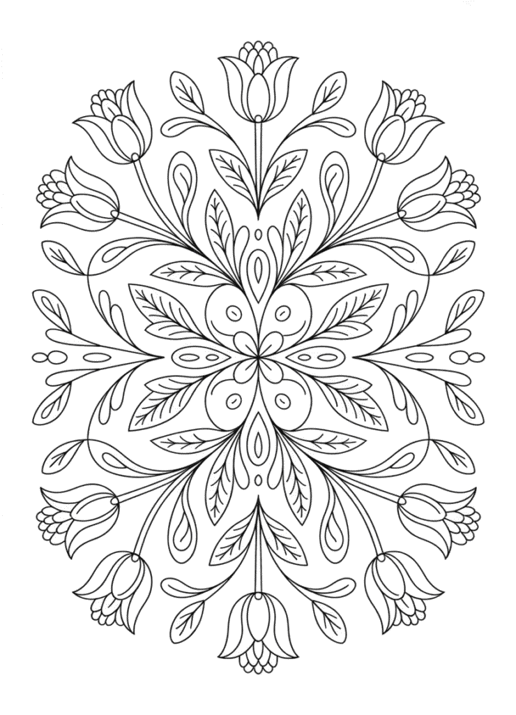 48 Flower Coloring Pages - Free Printable PDF Collection