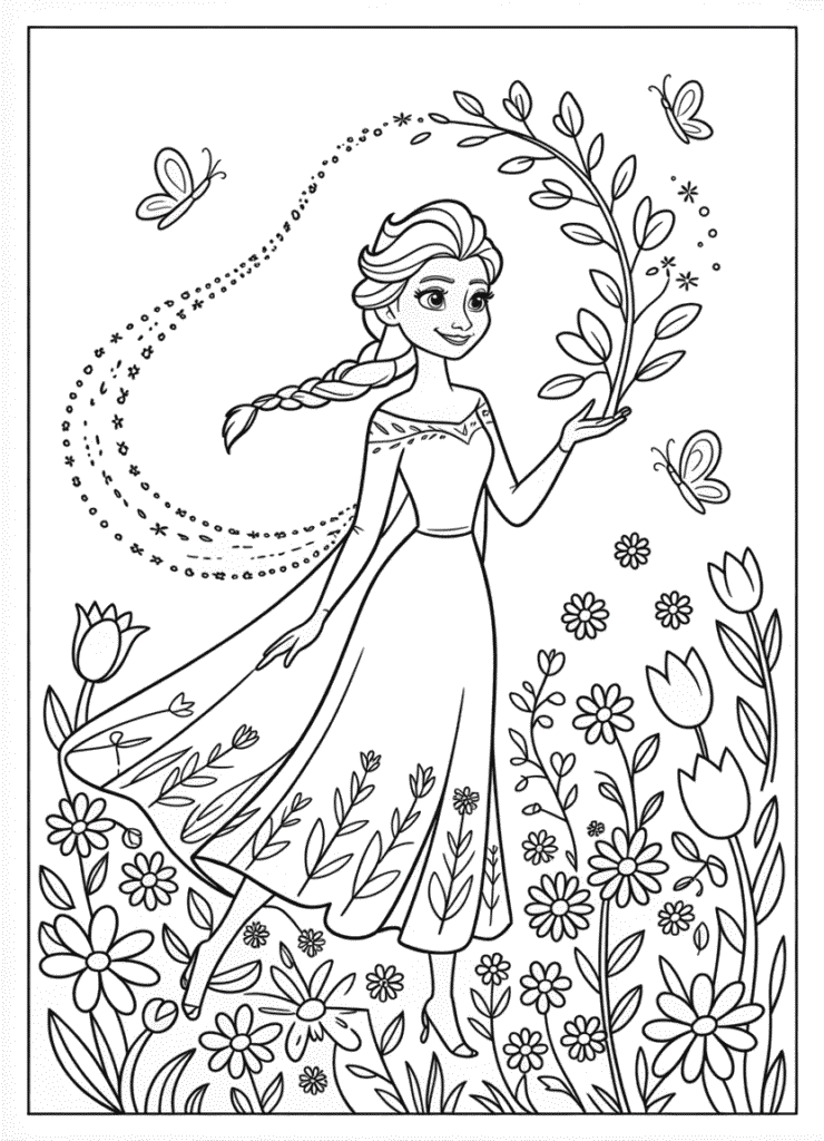54 Elsa Coloring Pages - Free Printable PDF Collection