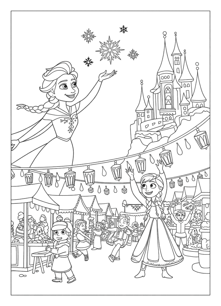 54 Elsa Coloring Pages - Free Printable PDF Collection