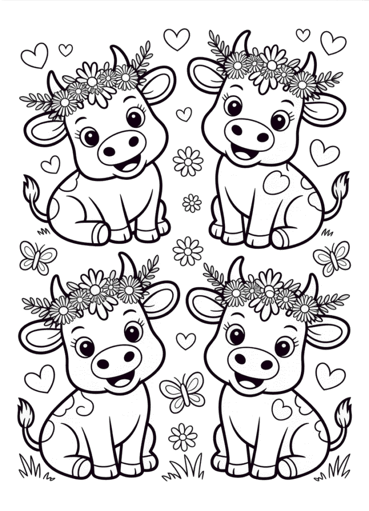 55 Cow Coloring Pages - Free Printable PDF Collection