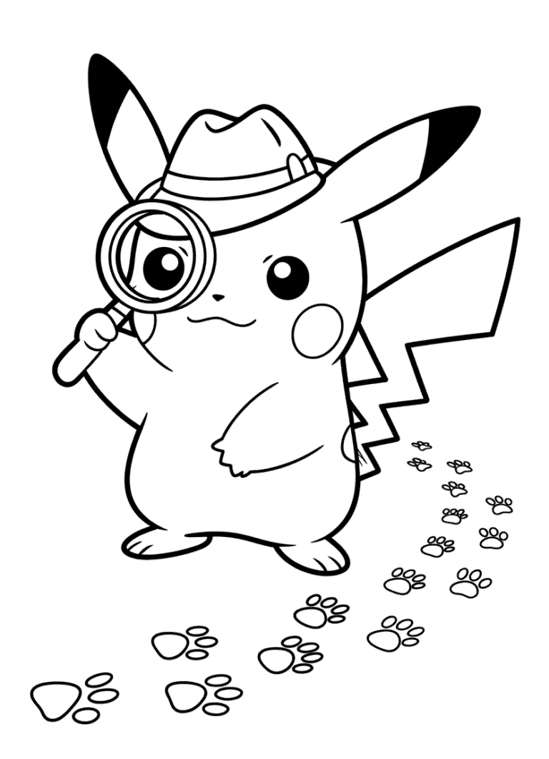 60 Pikachu Coloring Pages - Free Printable PDF Collection