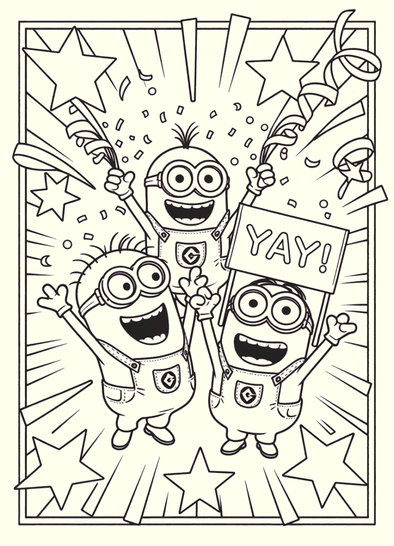 54 Minions Coloring Pages - Free Printable PDF Collection