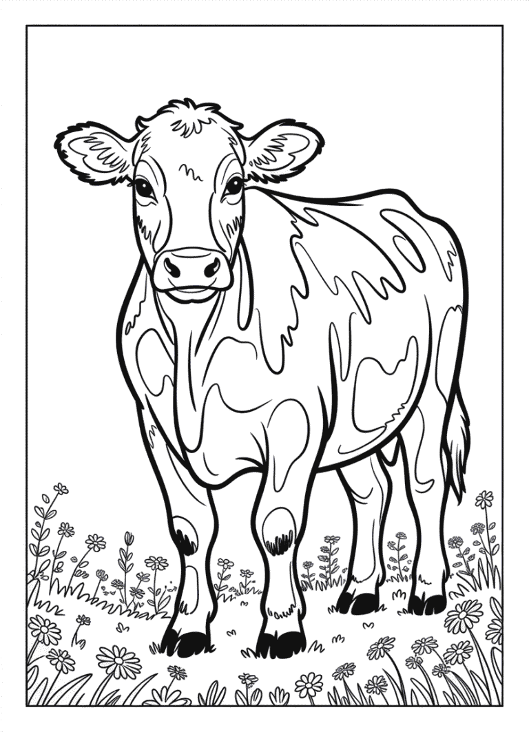 55 Cow Coloring Pages - Free Printable PDF Collection