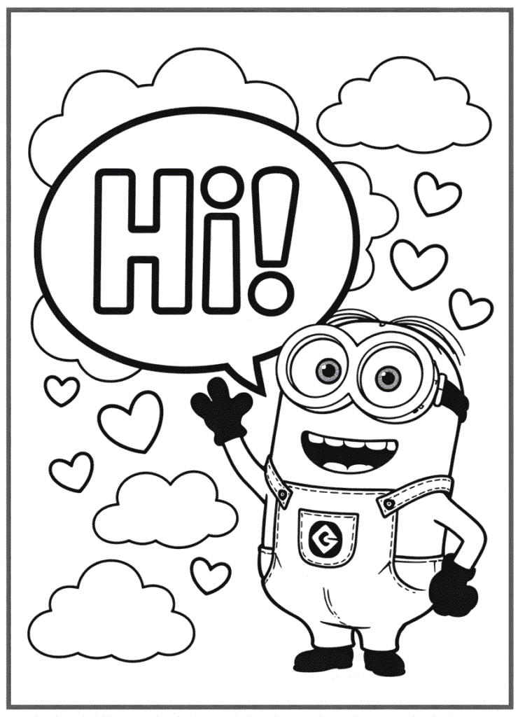 54 Minions Coloring Pages - Free Printable PDF Collection