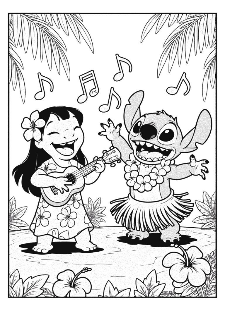 51 Stitch Coloring Pages - Free Printable PDF Collection