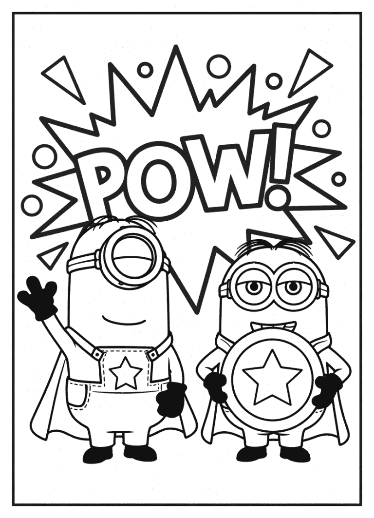 54 Minions Coloring Pages - Free Printable PDF Collection