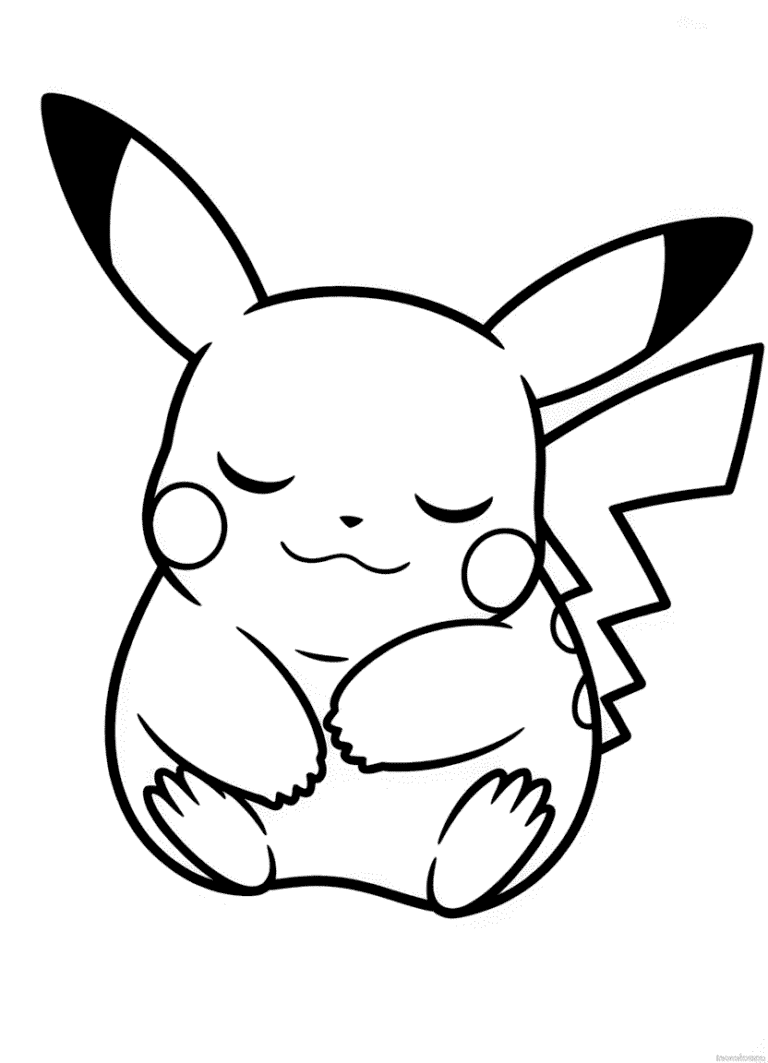 60 Pikachu Coloring Pages - Free Printable PDF Collection