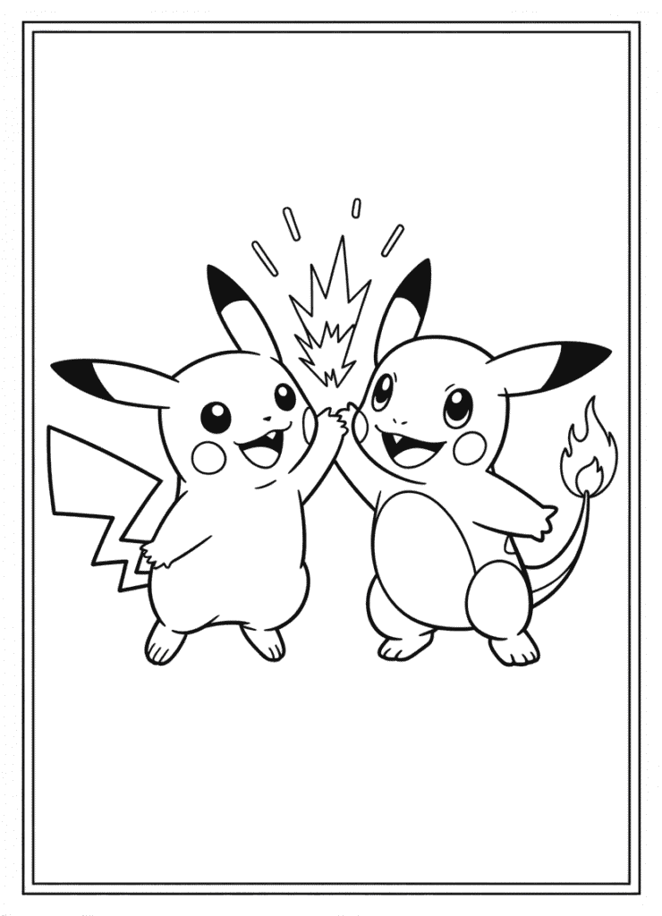 60 Pikachu Coloring Pages - Free Printable PDF Collection