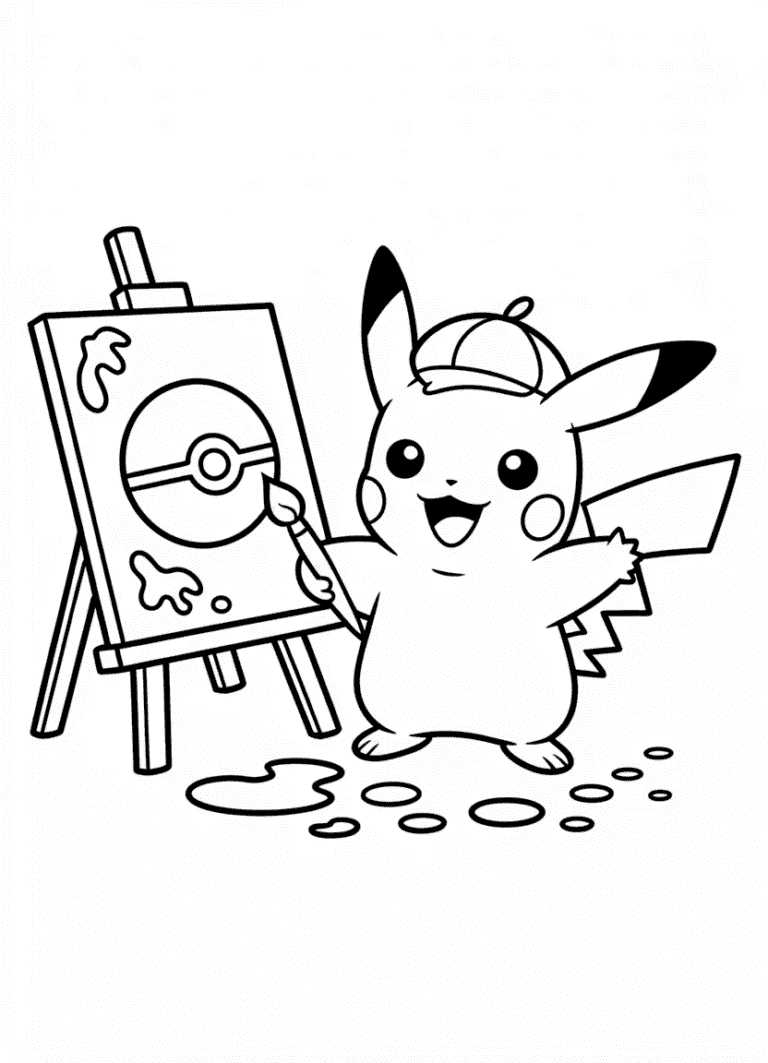 60 Pikachu Coloring Pages - Free Printable PDF Collection