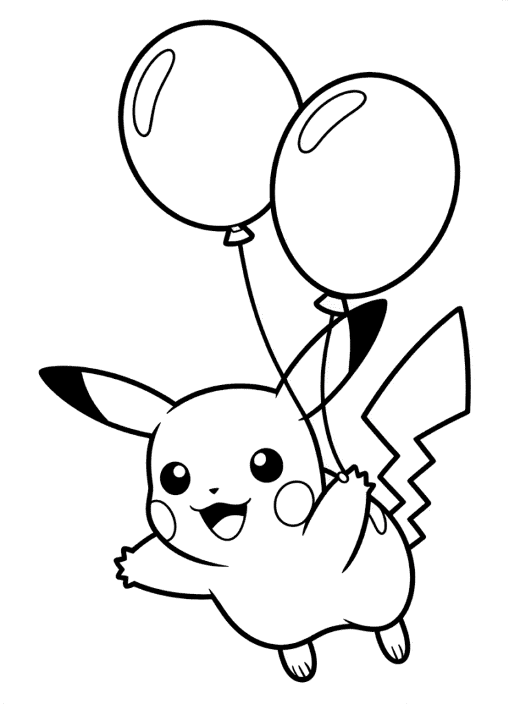 60 Pikachu Coloring Pages - Free Printable PDF Collection