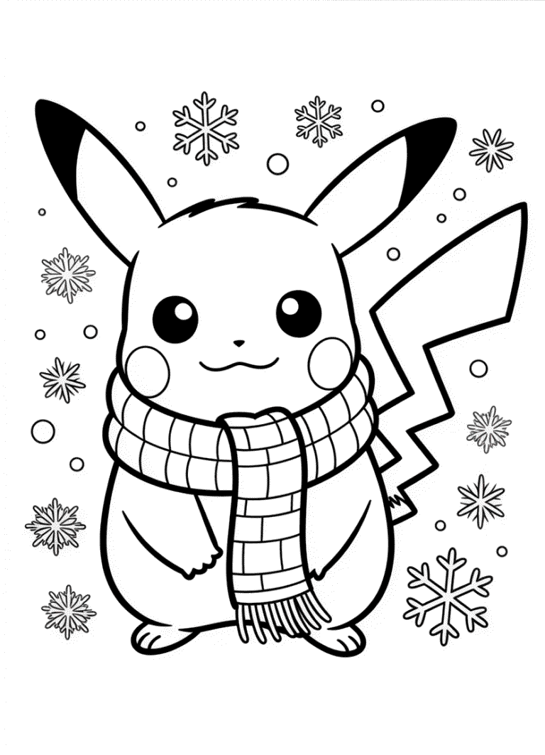 60 Pikachu Coloring Pages - Free Printable PDF Collection