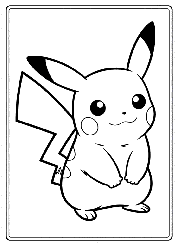 60 Pikachu Coloring Pages - Free Printable PDF Collection
