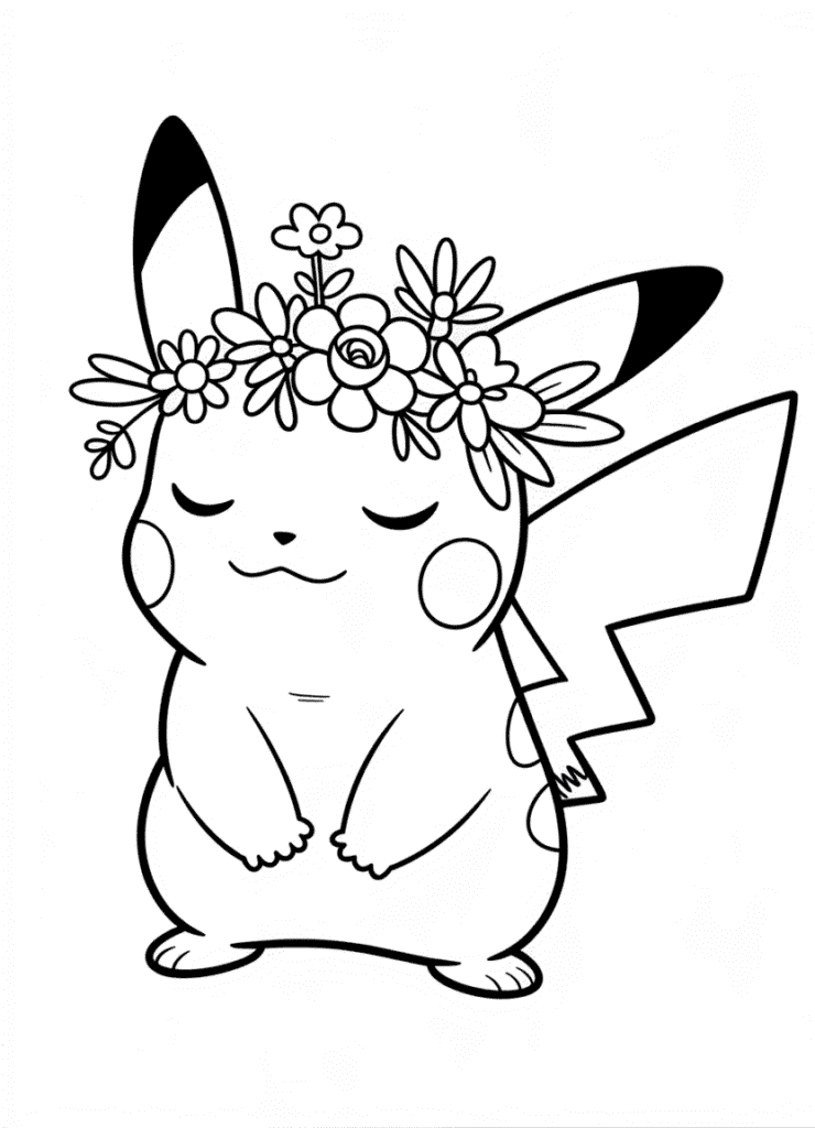 60 Pikachu Coloring Pages Free Printable Pdf Collection