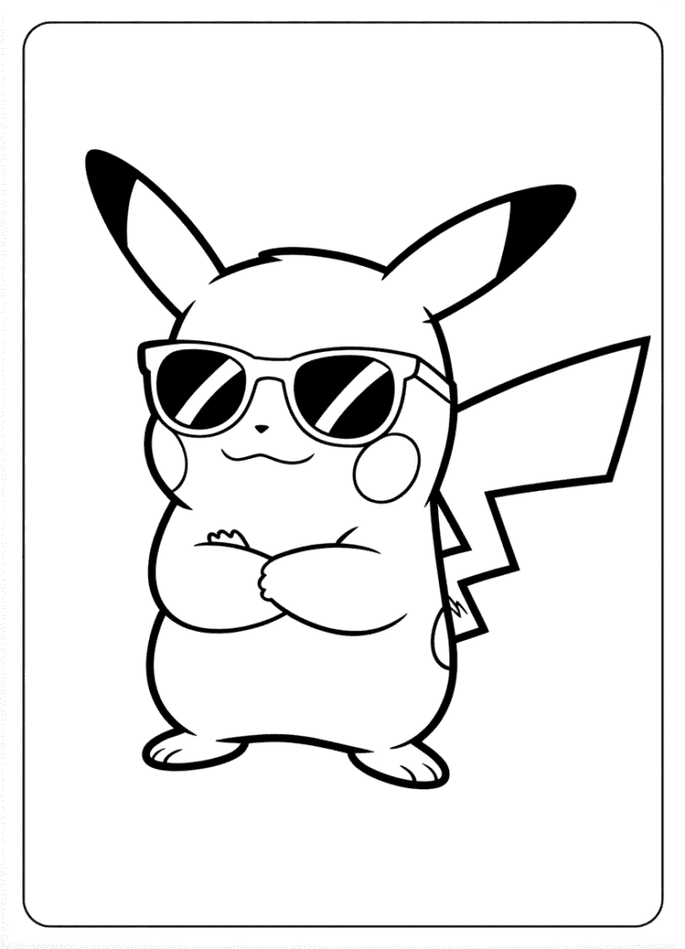 60 Pikachu Coloring Pages - Free Printable PDF Collection