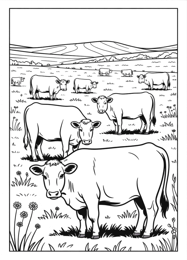 55 Cow Coloring Pages - Free Printable PDF Collection