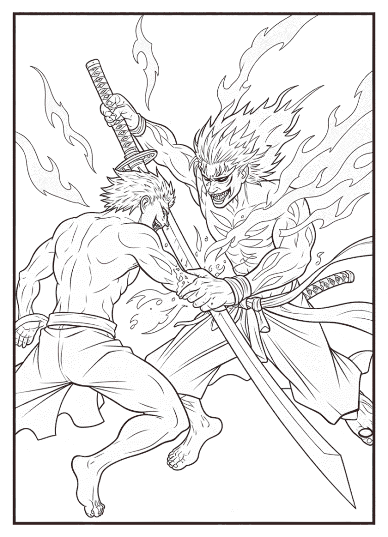 27 Demon Slayer Coloring Pages - Free Printable PDF Collection