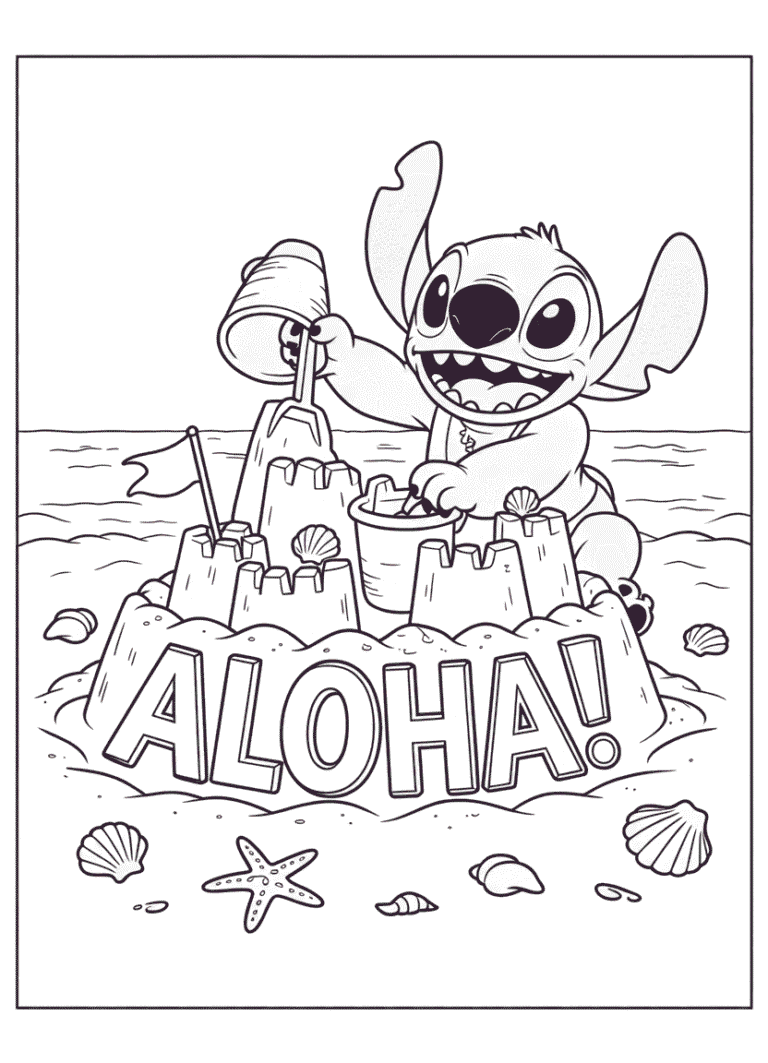 51 Stitch Coloring Pages - Free Printable PDF Collection