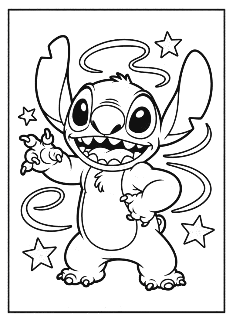 51 Stitch Coloring Pages - Free Printable PDF Collection