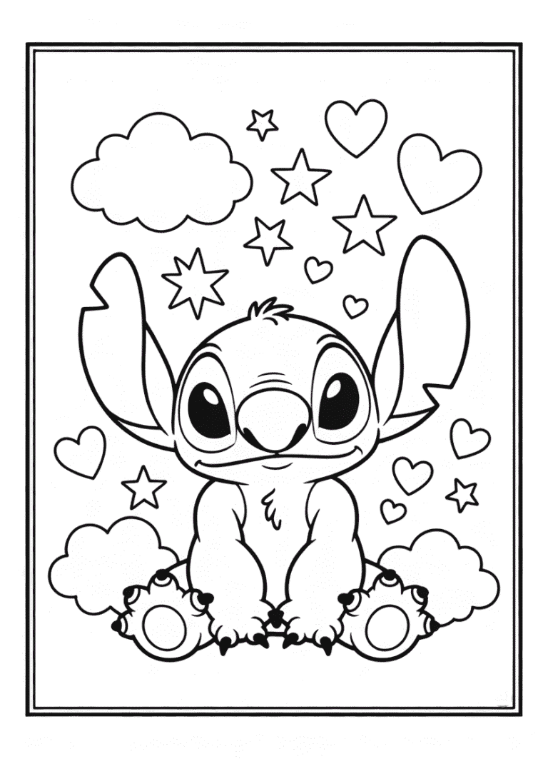 51 Stitch Coloring Pages - Free Printable PDF Collection
