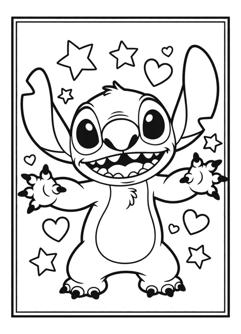 51 Stitch Coloring Pages - Free Printable PDF Collection