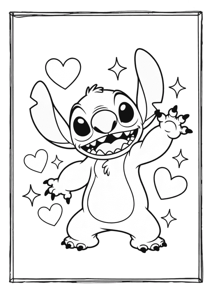 51 Stitch Coloring Pages - Free Printable PDF Collection