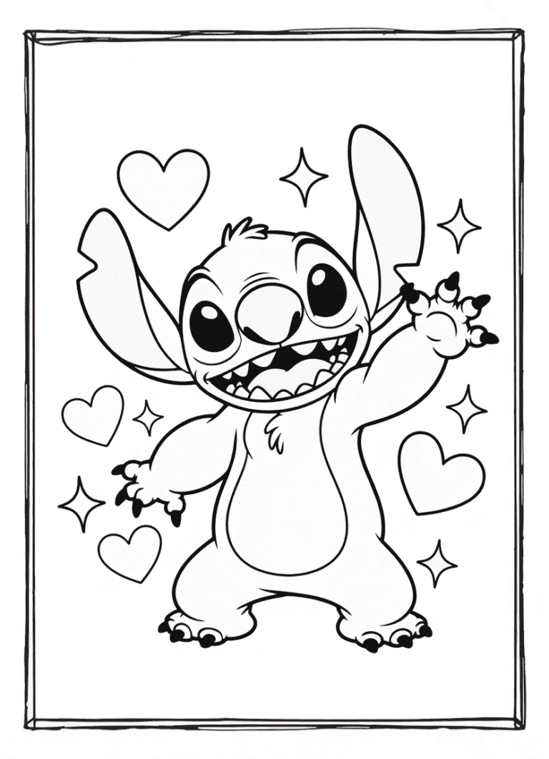 51 Stitch Coloring Pages - Free Printable PDF Collection