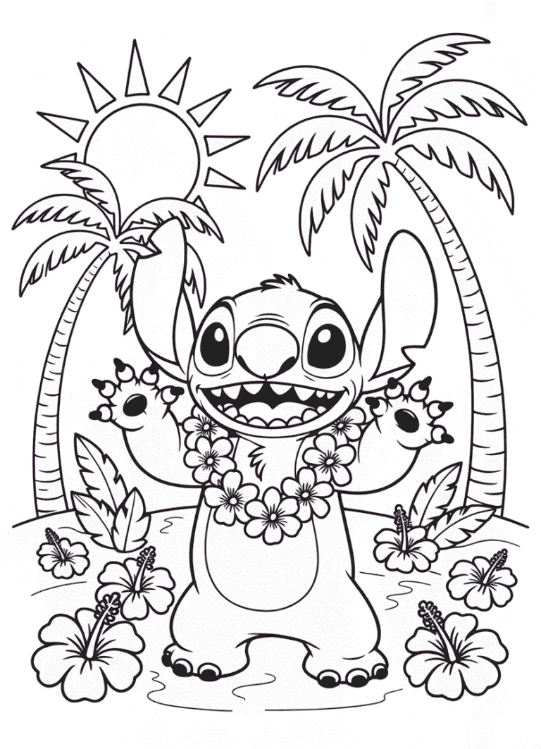 51 Stitch Coloring Pages - Free Printable PDF Collection