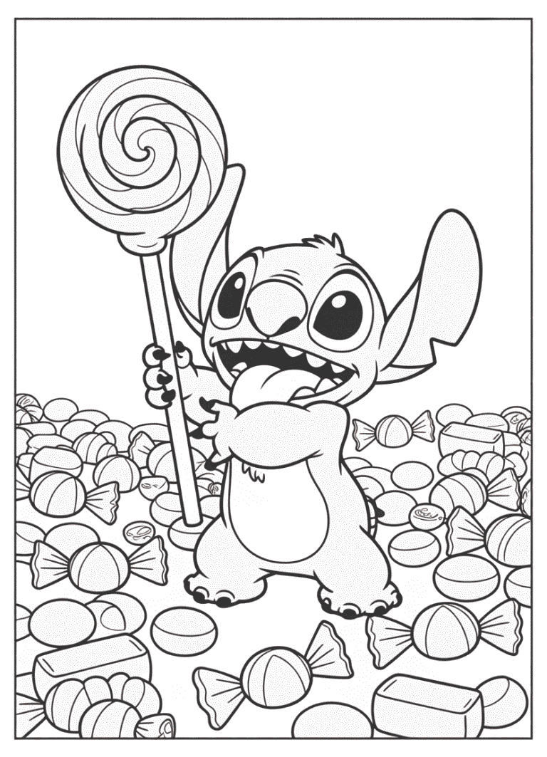 51 Stitch Coloring Pages - Free Printable PDF Collection