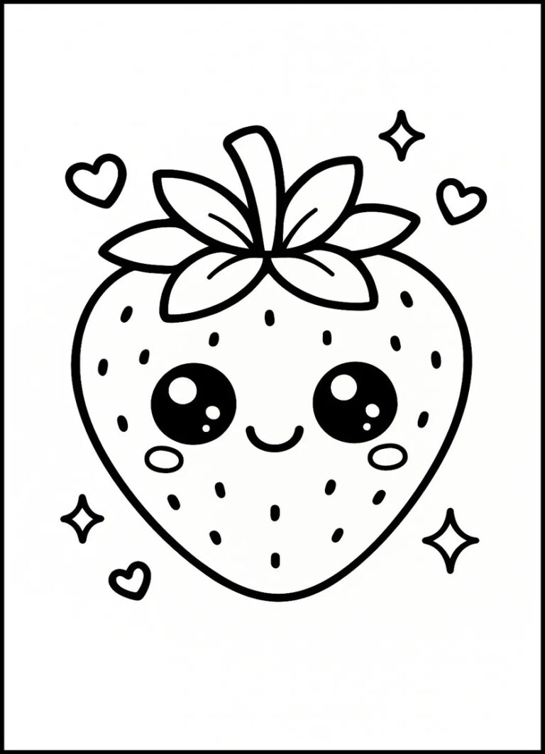 36 Strawberry Coloring Pages - Free Printable PDF Collection