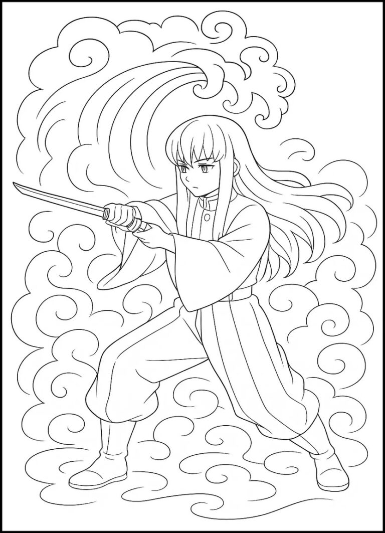 27 Demon Slayer Coloring Pages - Free Printable PDF Collection