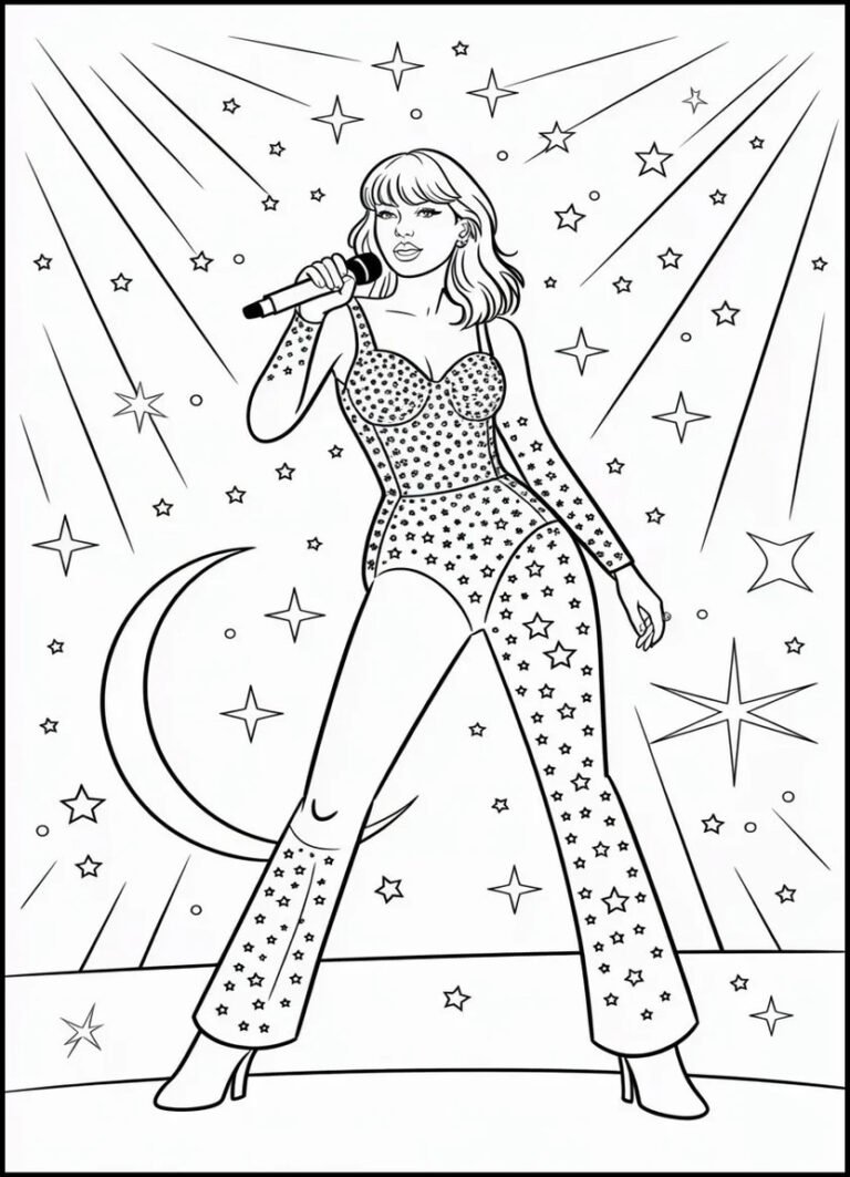 27 Taylor Swift Coloring Pages - Free Printable PDF Collection