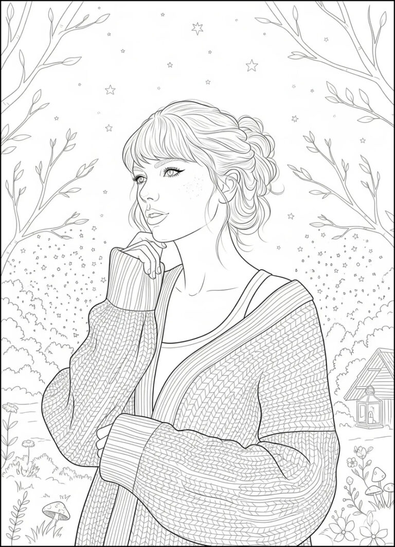 27 Taylor Swift Coloring Pages - Free Printable PDF Collection