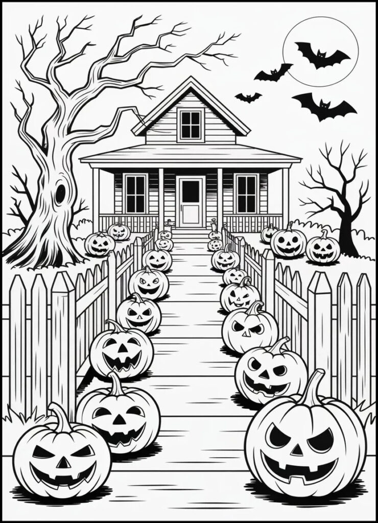 80+ Halloween Coloring Pages - Free PDF Collection